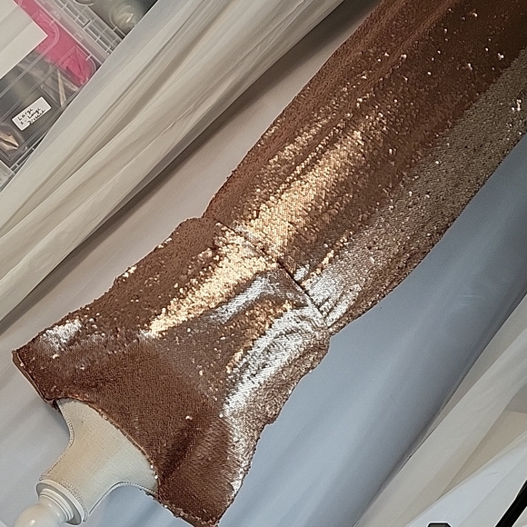 ryegrass | Dresses | Ryegrass Rose Gold Sequence Formal | Poshmark